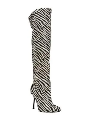 Steve Madden Over-the-knee Boot - Zebra