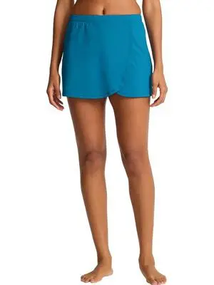 Tommy Bahama Upf 50+ Cover-up Skort - Topaz Teal