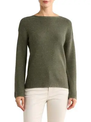 Tommy Bahama Crystal Sands Sequin Cotton Blend Sweater - Palm Moss