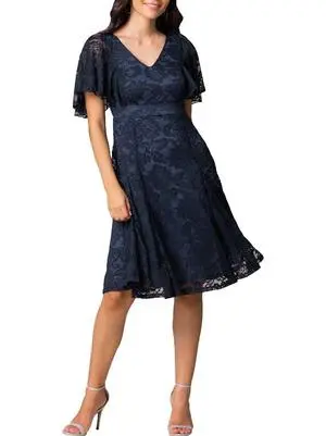 KIYONNA Camille Lace Cocktail Dress - Twilight Blue