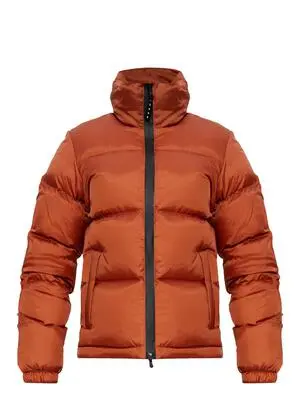 Marni Down Jacket With Stand-up Collar - Brown