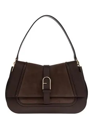 Furla Flow Large Handbag - Brown