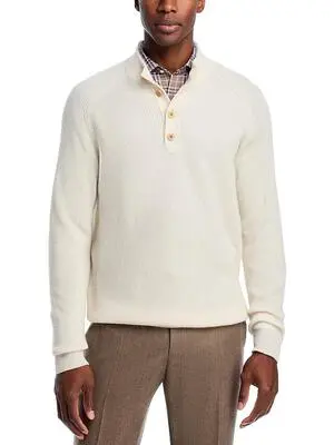 Peter Millar Brant Four-button Sweater - Winter Ivory