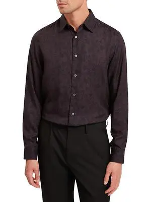 Ted Baker London Askelle Long Sleeved Regular Fit Button Down Shirt - Dark Brown