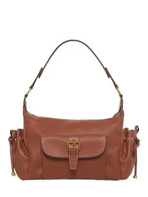 Gerard Darel Le Ema Leather Hobo Bag - Tan