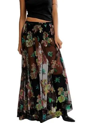 Free People Fioritura Maxi Skirt - Black