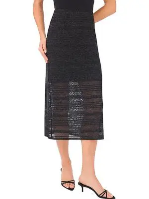 CECE DUPRAZ Midi Knit Skirt - Rich Black