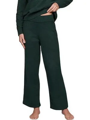 Eberjey Boucle Wide-leg Pants - Pine