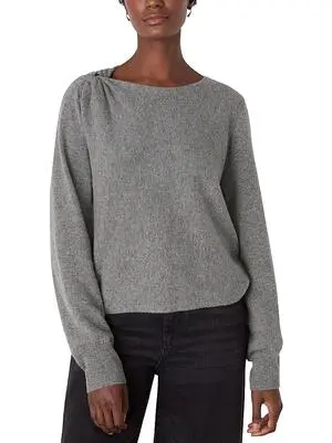 Whistles Twist Front Knit - Grey