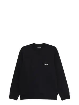 Emporio Armani Logo-embroidered Sweatshirt - Blue