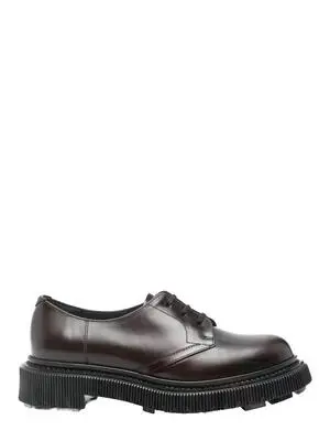 ADIEU PARIS Leather Derby Shoes - Brown