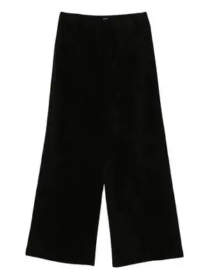 Apuntob Textured Straight Trousers - Black