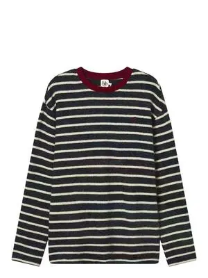 B+AB Striped Long-sleeve Top - Blue