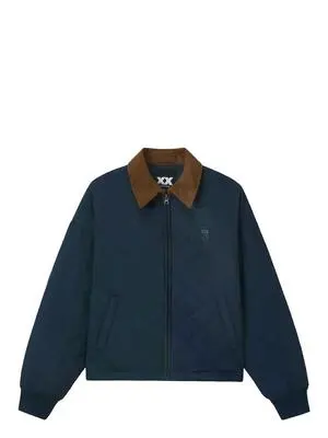 FINGERCROXX Quilted Corduroy Jacket - Blue