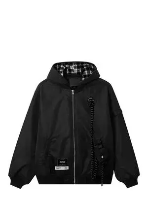 MUSIUM DIV. Hooded Zip Jacket - Black