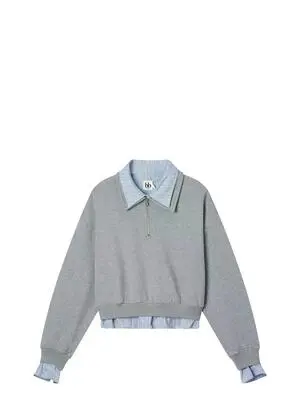 B+AB Zip-Neck Sweatshirt