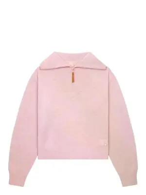 BAPY BY *A BATHING APE® Zip-collar Wool Sweater - Pink