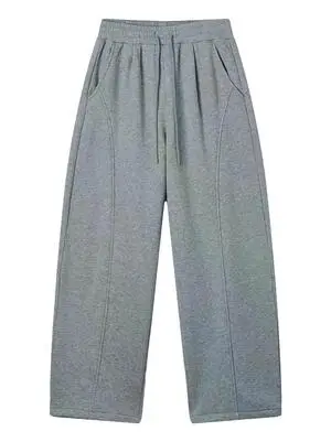 TOUT A COUP Drawstring Track Pants - Grey