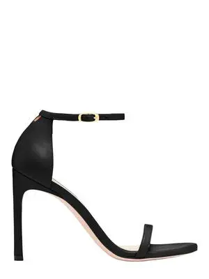 STUART WEITZMAN 105mm Leather Sandals - Black