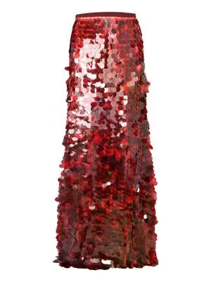 Fabiana Filippi Sequin-embellished Skirt - Red