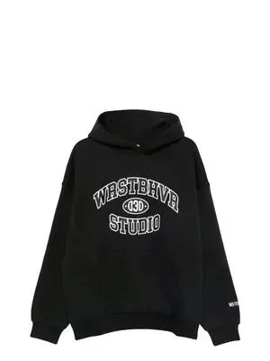 WRSTBHVR Logo-print Hoodie - Black