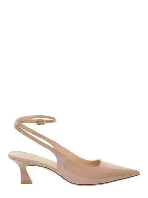 STUART WEITZMAN 50mm Vinnie Ankle-strap Pumps - Neutrals