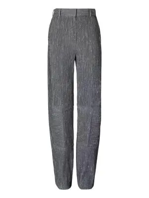 TORY BURCH Paneled Wool-Blend Trousers