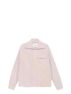 JIL SANDER High-neck Sweatshirt - Pink
