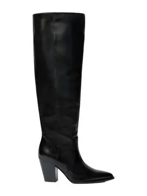 STUART WEITZMAN Jolene Pointed-toe Boots - Black