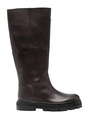 Patrizia Pepe Leather Knee-high Boots - Brown