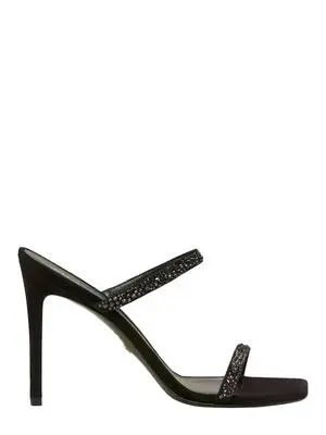 STUART WEITZMAN 100mm Aleena Royale Crystal-embellished Sandals - Black