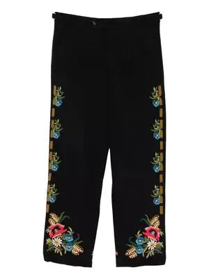 BODE Floral Embellished Trousers