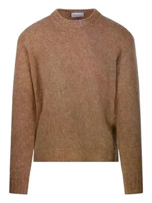 DIANA STUDIO Round-neck Fine-knit Sweater - Brown