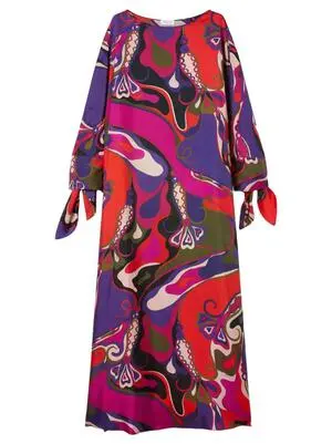 Emilio Pucci Orchidee-print Maxi Dress - Purple