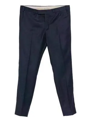 PT TORINO Checked Trousers - Blue