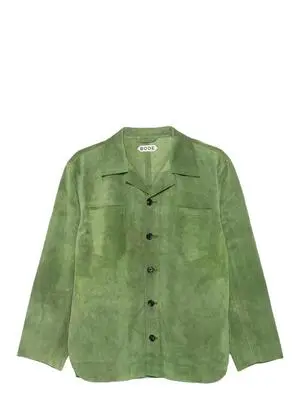 BODE Suede Shirt Jacket - Green