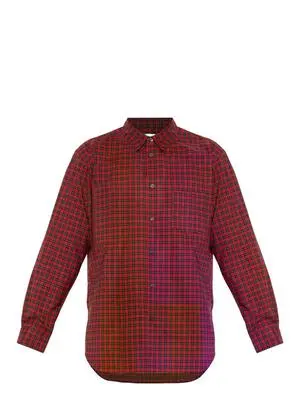 Comme Des Garçons Checked-pattern Pocket Shirt - Red
