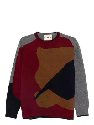 PLAN C Colour-Block Sweater
