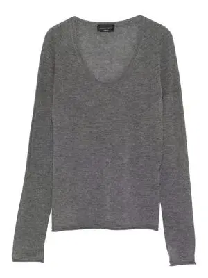 ROBERTO COLLINA Scoop Neck Jumper
