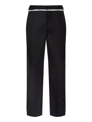 Off-White Logo-waistband Trousers - Black