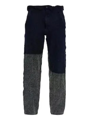 Comme Des Garçons Two-tone Trousers - Blue