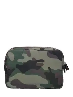 ANYA HINDMARCH Camouflage Zip Pouch - Green