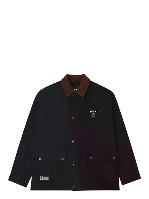FINGERCROXX Corduroy-collar Jacket - Black