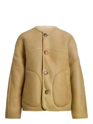 Polo Ralph Lauren Button-fastening Sheepskin Coat - Neutrals