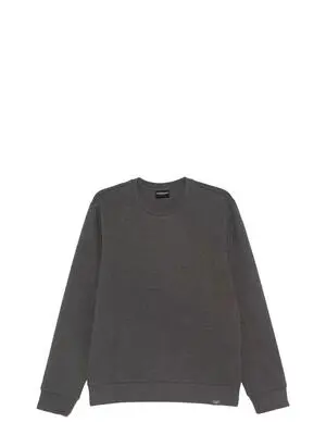 Emporio Armani Logo-embossed Sweatshirt - Grey