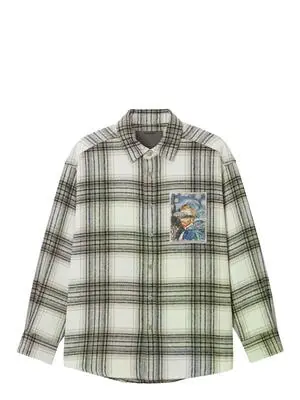 MUSIUM DIV. Plaid-pattern Patch Shirt - Neutrals
