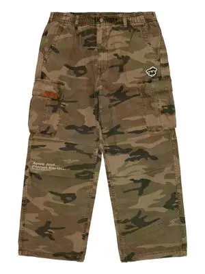 AAPE BY *A BATHING APE® Camouflage-pattern Trousers - Neutrals