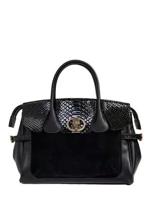 Kurt Geiger Snakeskin-effect Tote Bag - Black