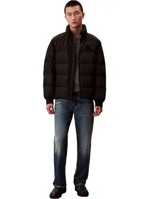 Calvin Klein Chenille Monogram Puffer Jacket Black