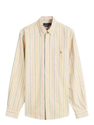 Polo Ralph Lauren Button Down Stripe Oxford Shirt - Yellow Green Multi